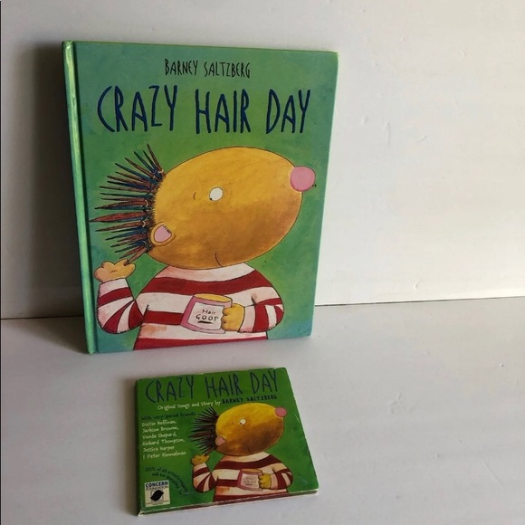 Other | Crazy Hair Day Book And Disk | Poshmark
